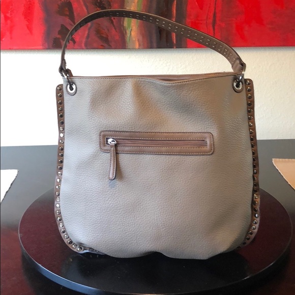 Sondra Roberts | Bags | Sondra Roberts Sr2 Large Tan Hobo Bag With ...
